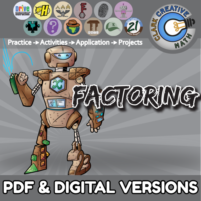 Factoring Unit Bundle - Clark Creative Education