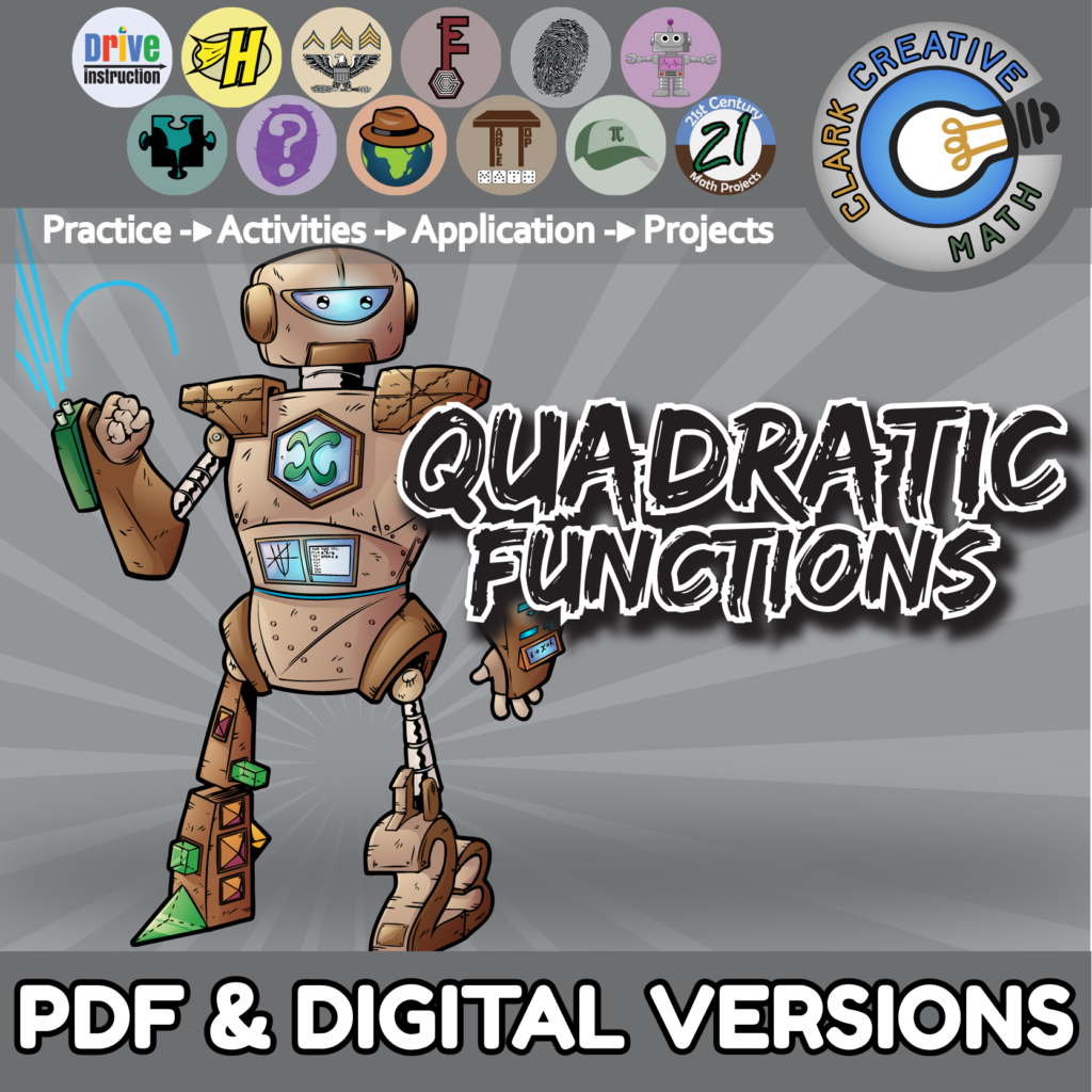 Quadratic Functions Unit Bundle - Clark Creative Education