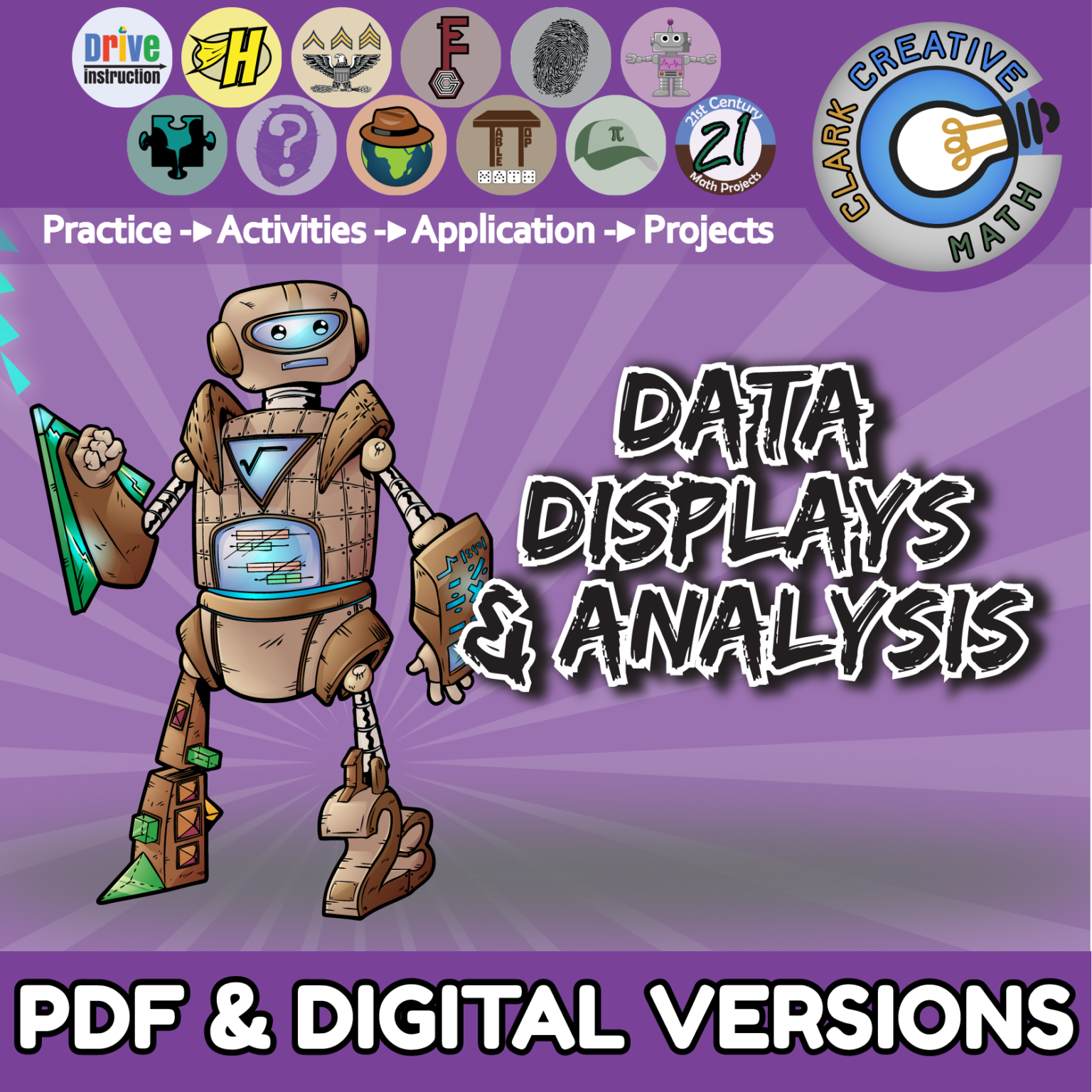 Data Displays & Analysis Unit Bundle - Clark Creative Education