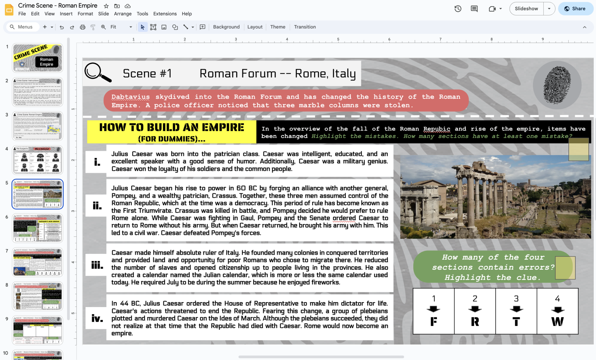 CSI - US History Bundle - Clark Creative Education