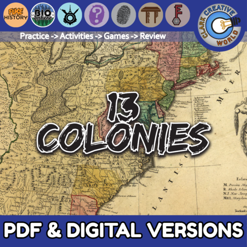 13 Colonies Unit Bundle - Clark Creative Education