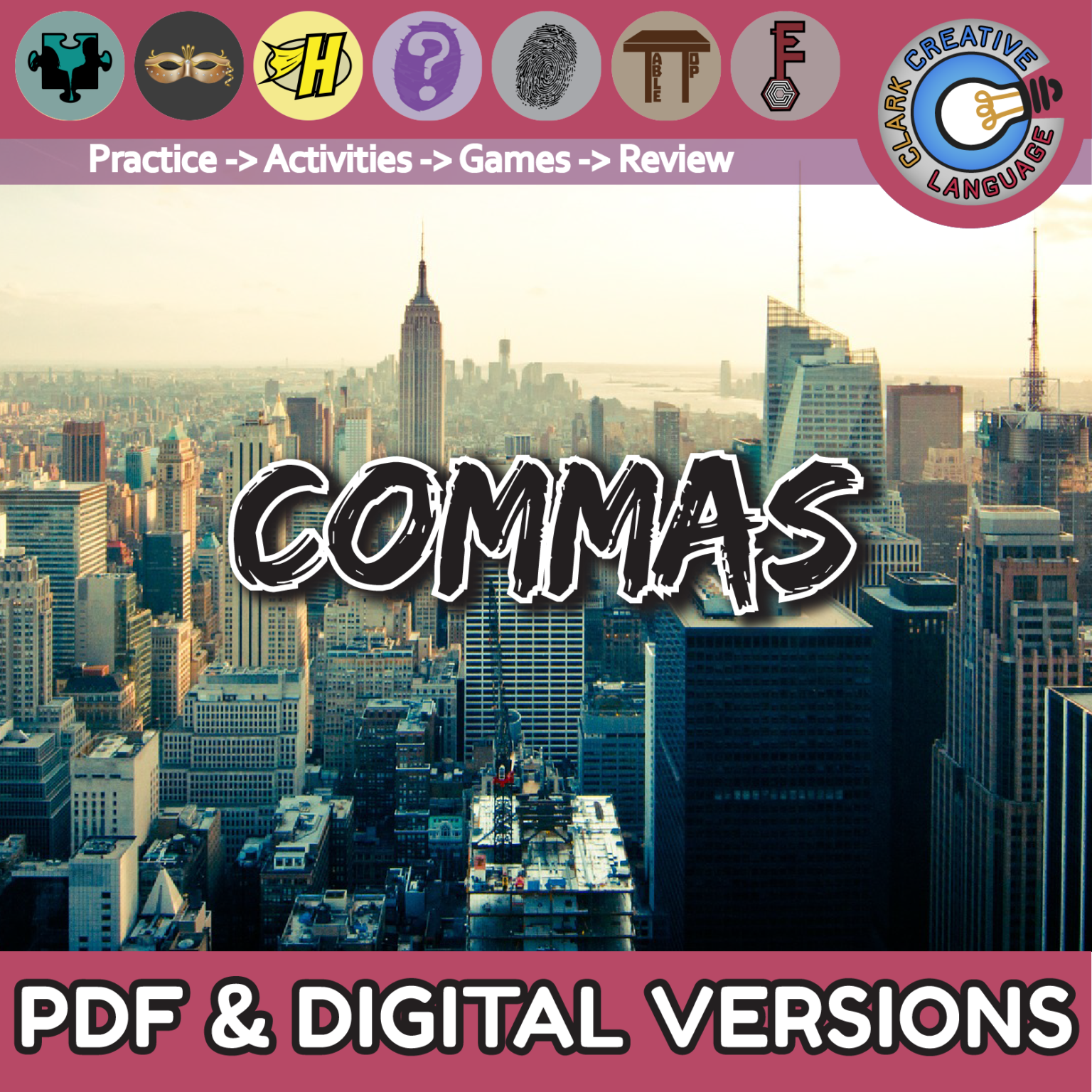 Commas Unit Bundle - Clark Creative Education