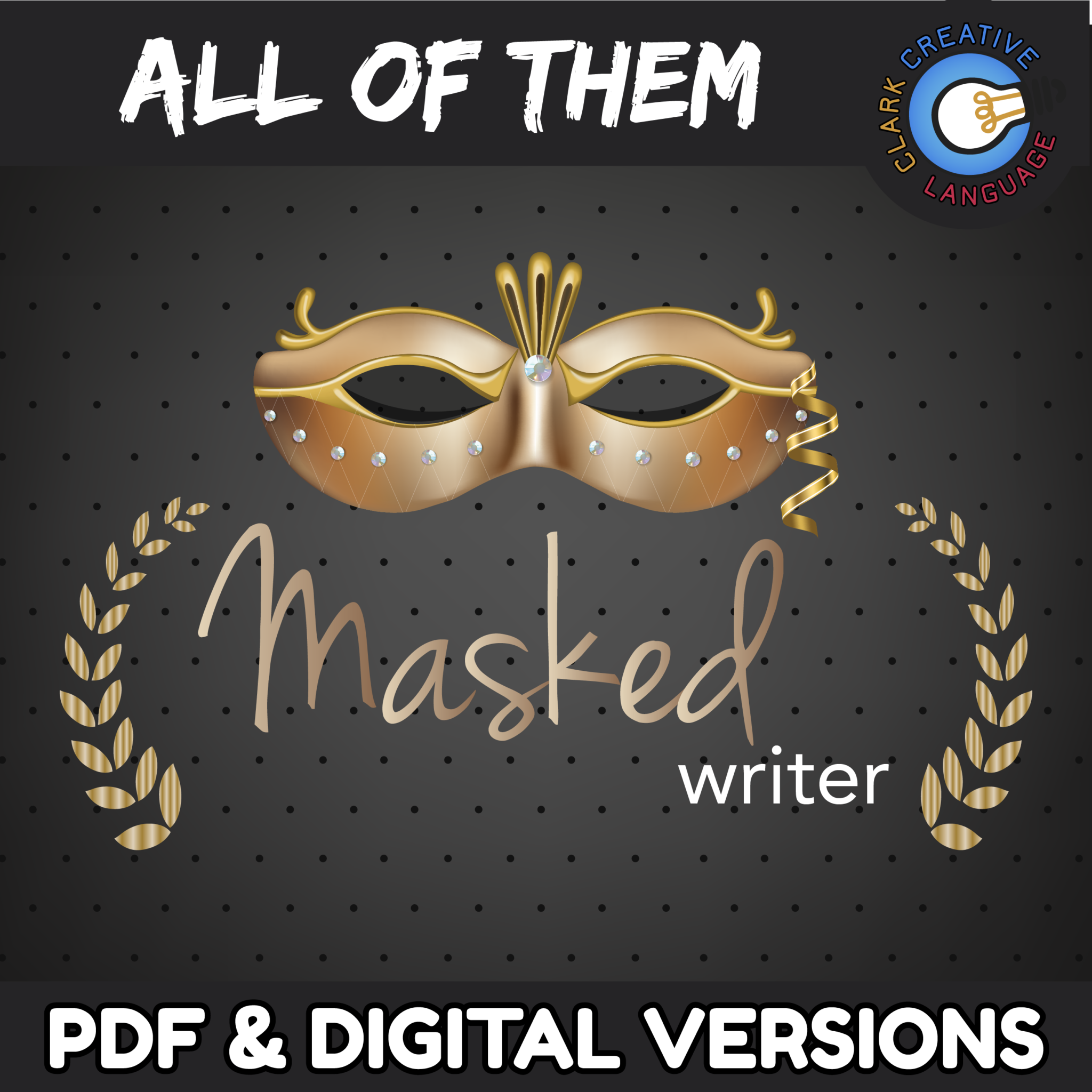 Masked Writer - ALL OF THEM Bundle - Clark Creative Education