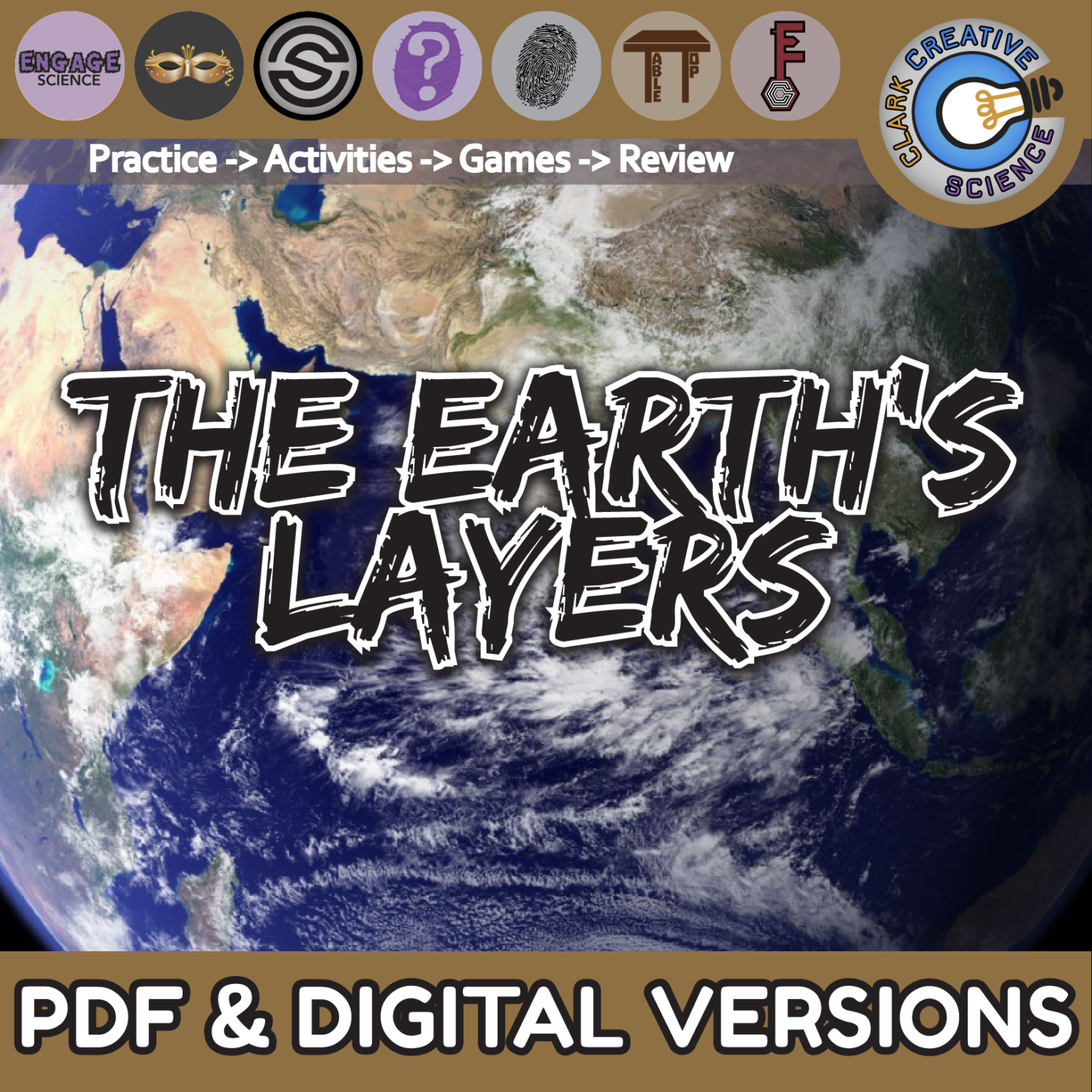 The Earth's Layers Unit Bundle - Clark Creative Education
